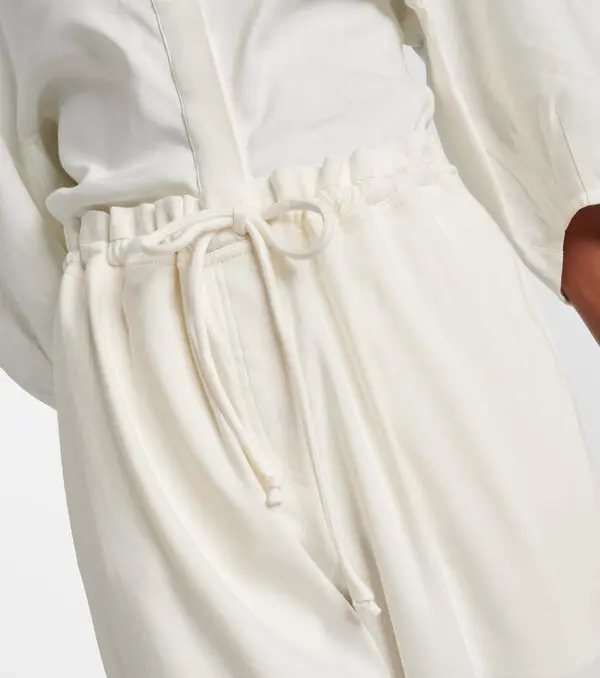 Proenza Schouler Linen-blend Wide-leg Pants