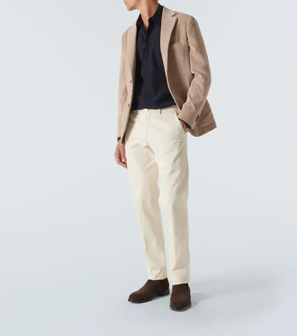 SLOWEAR Incotex Cotton Corduroy Blazer - Beige