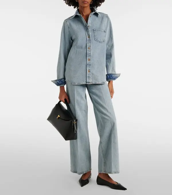 TOTEME High-rise Wide-leg Jeans