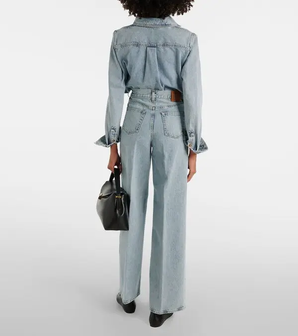 TOTEME High-rise Wide-leg Jeans