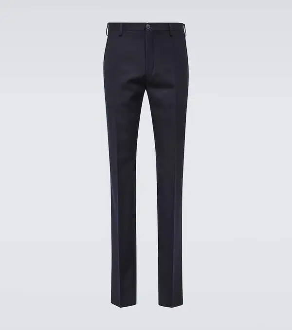 SLOWEAR Incotex Virgin Wool Straight Trousers