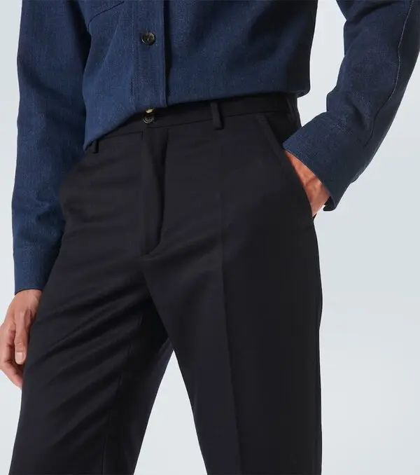 SLOWEAR Incotex Virgin Wool Straight Trousers