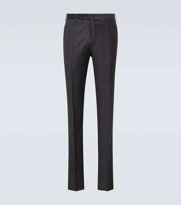SLOWEAR Incotex Virgin Wool Tapered Trousers - Grey