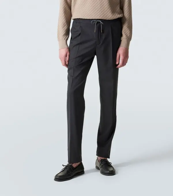 Incotex Virgin Wool Tapered Pants