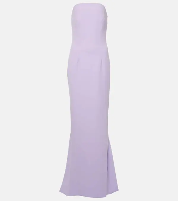 Safiyaa Sofie Crêpe Gown - Purple