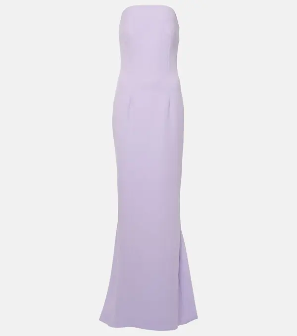 Safiyaa Sofie Crêpe Gown - Purple