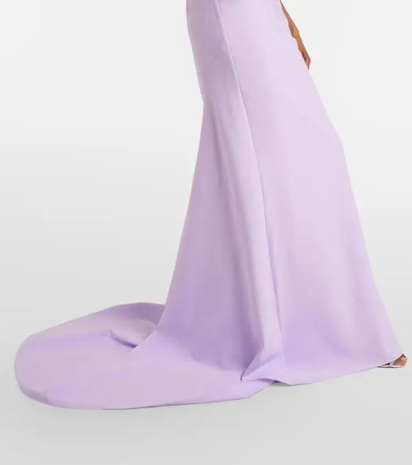 Safiyaa Sofie Crêpe Gown - Purple