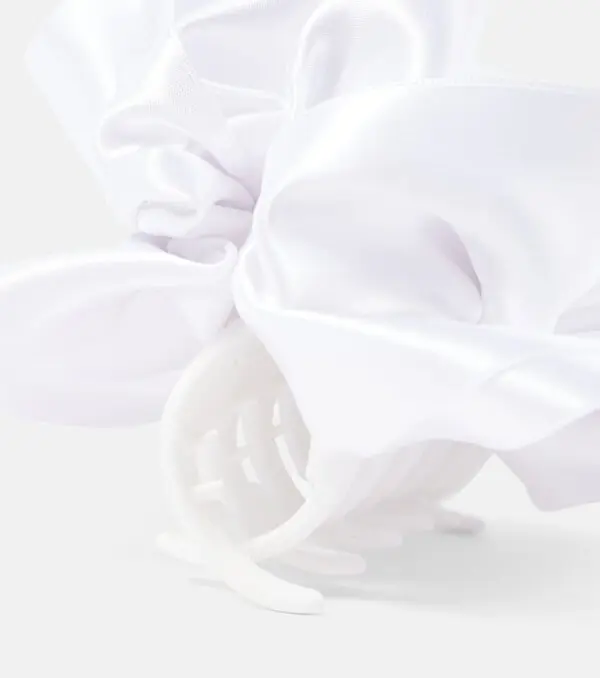 JENNIFER BEHR Ruffled Silk-blend Satin Hair Clip