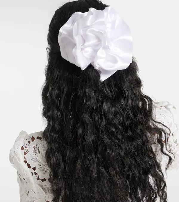JENNIFER BEHR Ruffled Silk-blend Satin Hair Clip