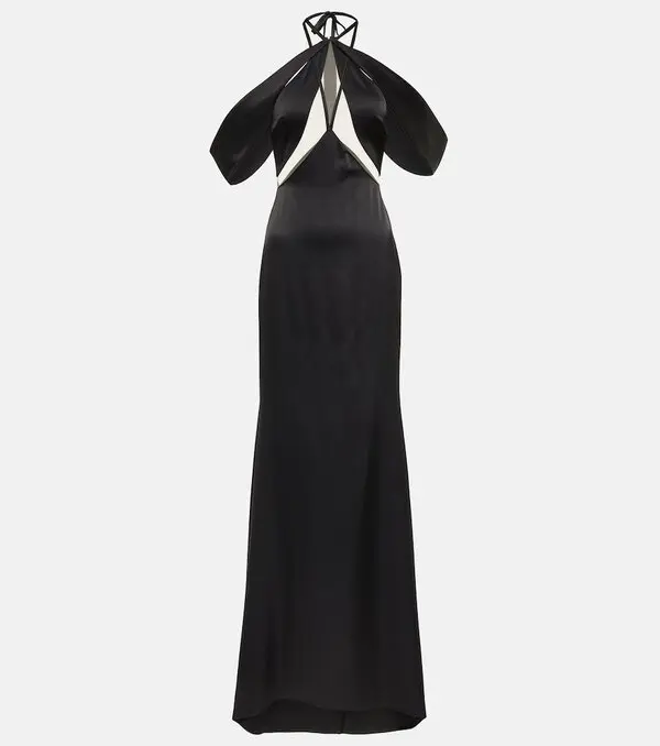 David Koma Off-shoulder Gown - Black