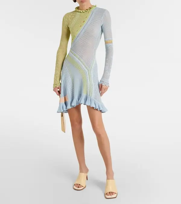 ROBERTA EINER Ali Open-knit Mini Dress