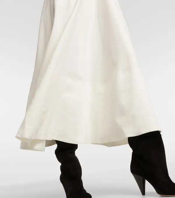 Proenza Schouler Ruby Linen-blend Midi Dress - White