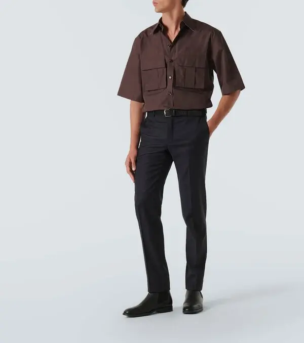 SLOWEAR Incotex Virgin Wool Tapered Trousers