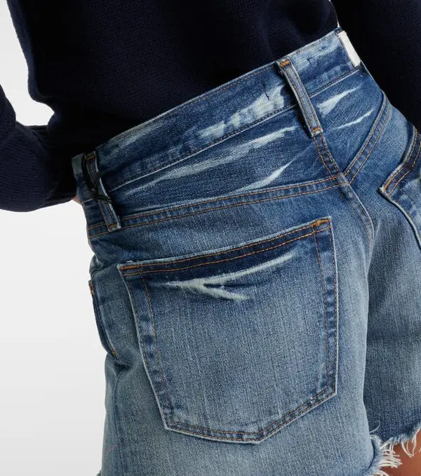 RE/DONE High-rise Denim Shorts