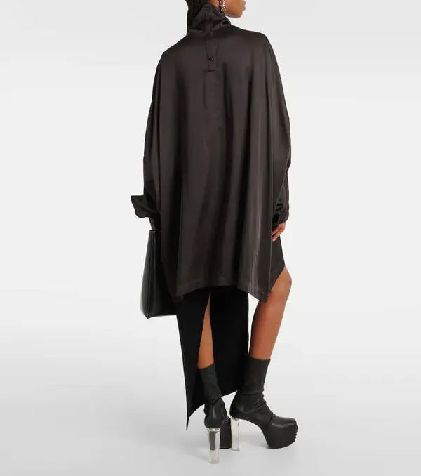 Rick Owens Jumbo Turtleneck Top - Black