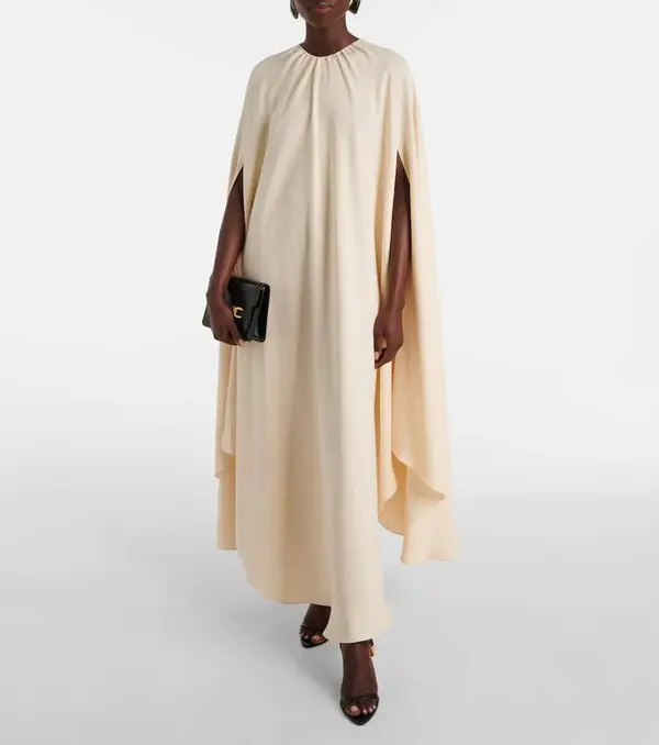 TOM FORD Asymmetric Silk-blend Cady Kaftan