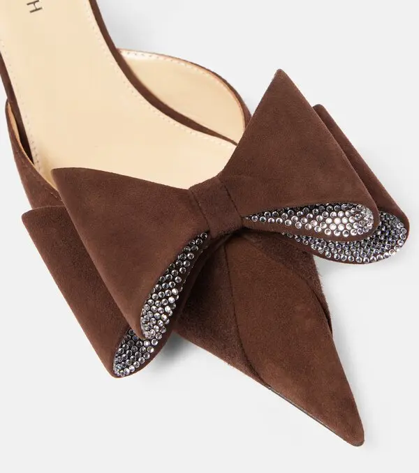 Mach & Mach Le Cadeau 65 Suede Pumps - Brown