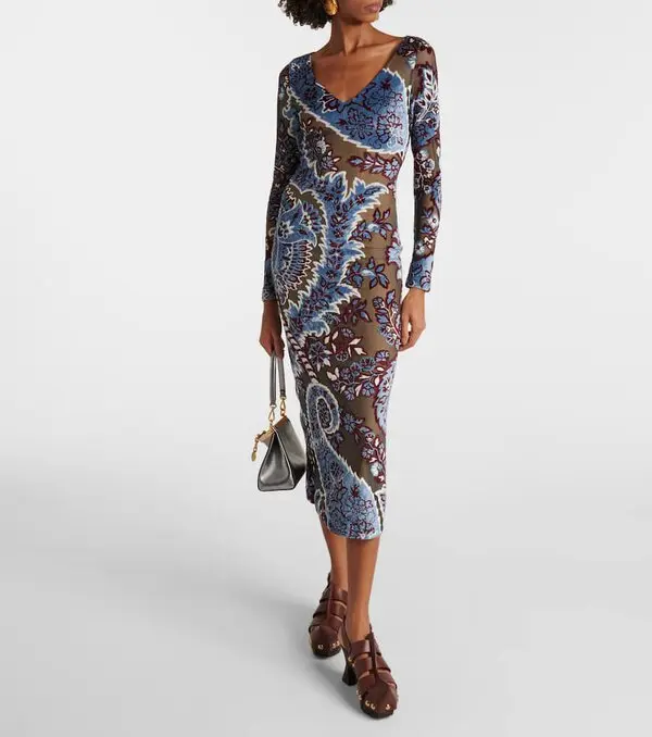 Etro Printed Midi Dress