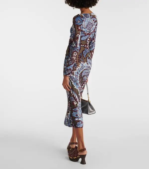 Etro Printed Midi Dress
