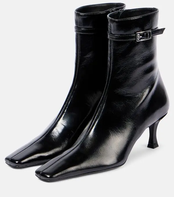 Proenza Schouler Leather Ankle Boots With Square Toe