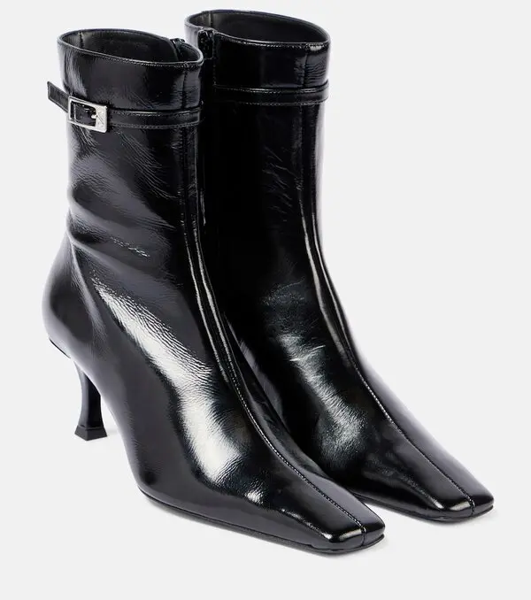 Proenza Schouler Leather Ankle Boots With Square Toe - Black