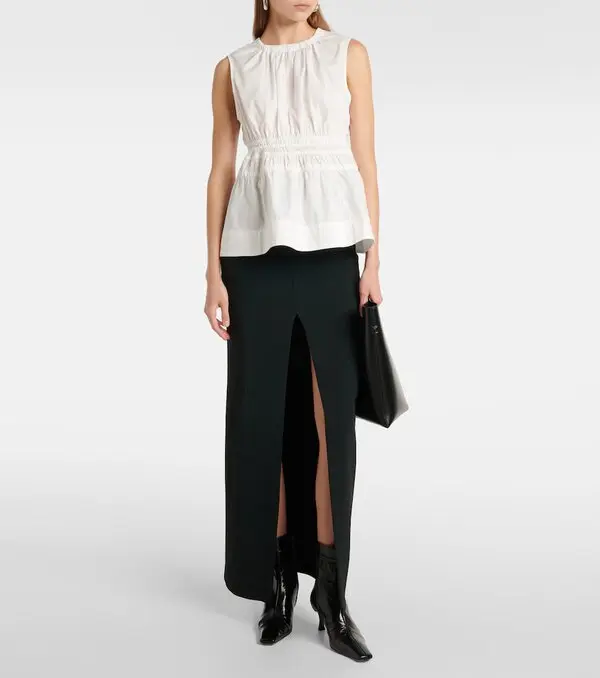 Proenza Schouler Leather Ankle Boots With Square Toe