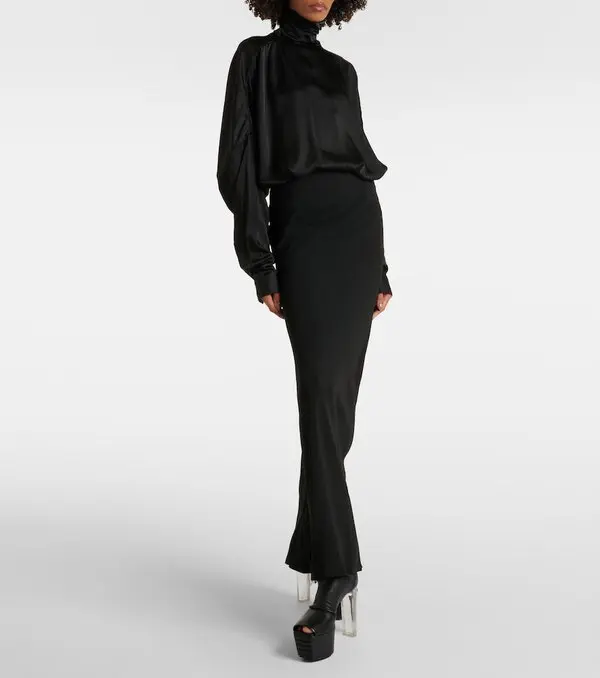 Rick Owens Coda Maxi Skirt - Black