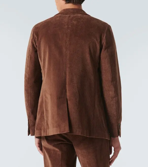 SLOWEAR Incotex Cotton Corduroy Blazer - Brown