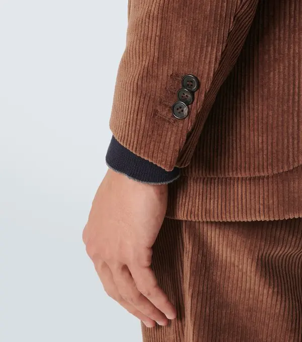 SLOWEAR Incotex Cotton Corduroy Blazer - Brown