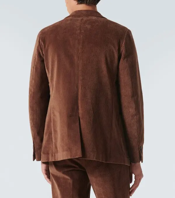 SLOWEAR Incotex Cotton Corduroy Blazer - Brown