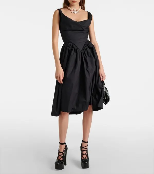VIVIENNE WESTWOOD Sunday Cotton Corset Dress - Black
