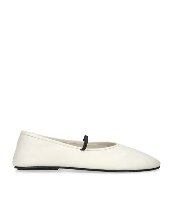 THE ROW Elastic Ballet Flats - Beige