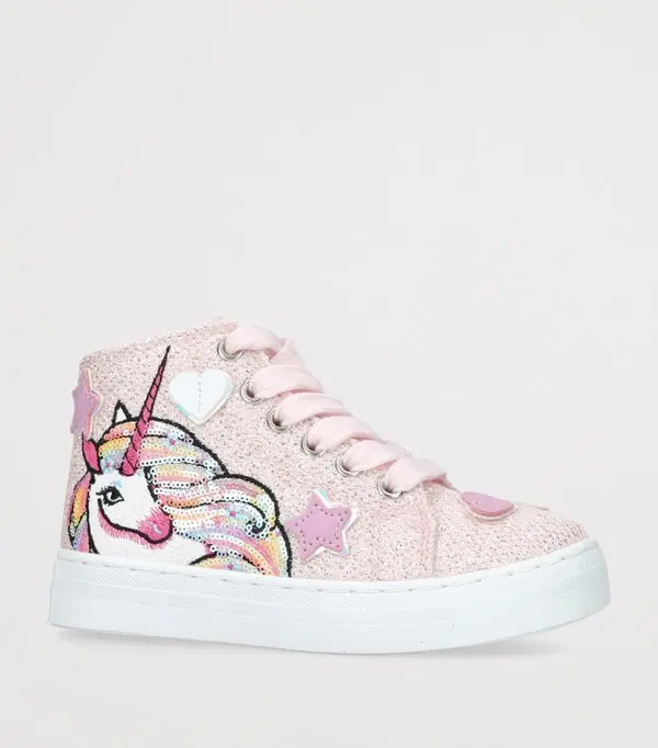 LELLI KELLY Unicorn Rainbow High-top Sneakers