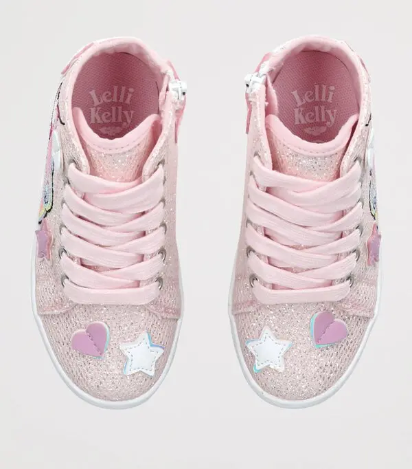 LELLI KELLY Unicorn Rainbow High-top Sneakers