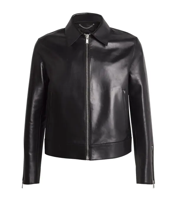 LANVIN Leather Collared Jacket