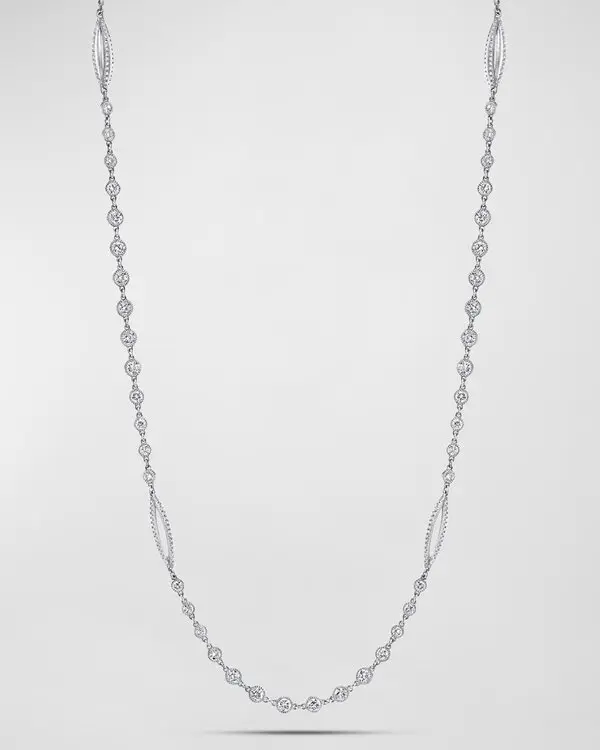 Neiman Marcus Platinum Diamond Necklace - White