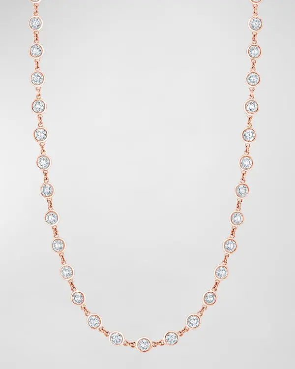 Neiman Marcus 18k Gold Chain Necklace - Rose Gold