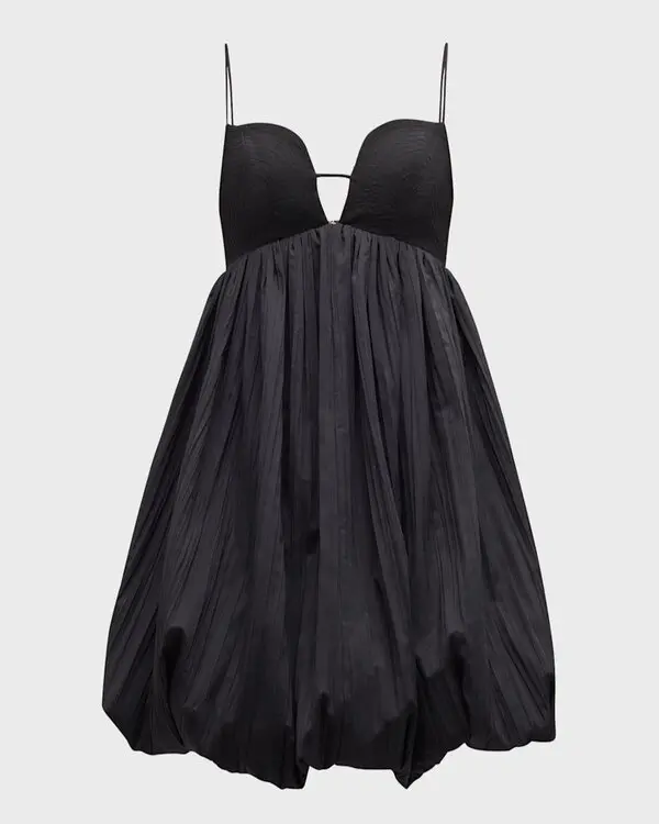 black mini dress tube Leather Strapless Mini Tube Dress - Black