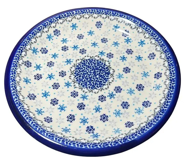 LIDIA'S POLISH POTTERY Holiday Dinner Plate - One-color