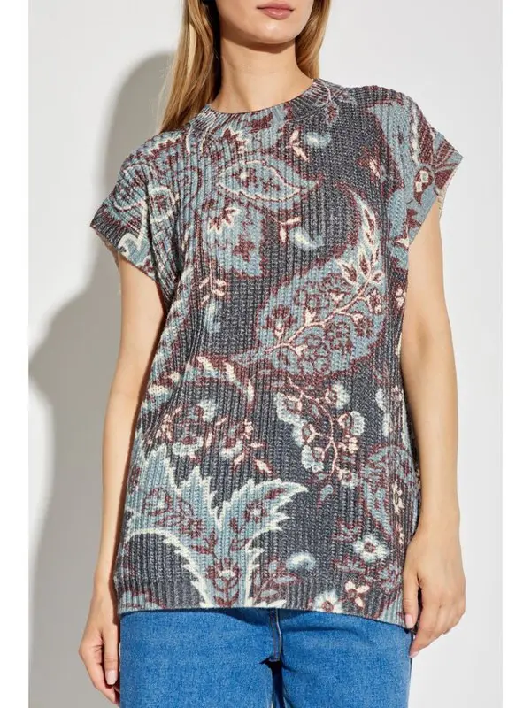 Etro Paisley-print Wool Top