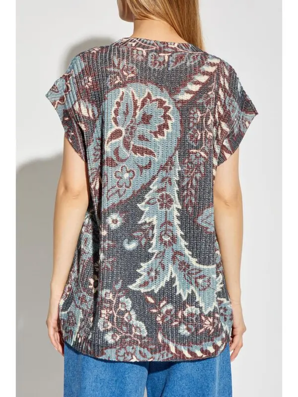 Etro Paisley-print Wool Top