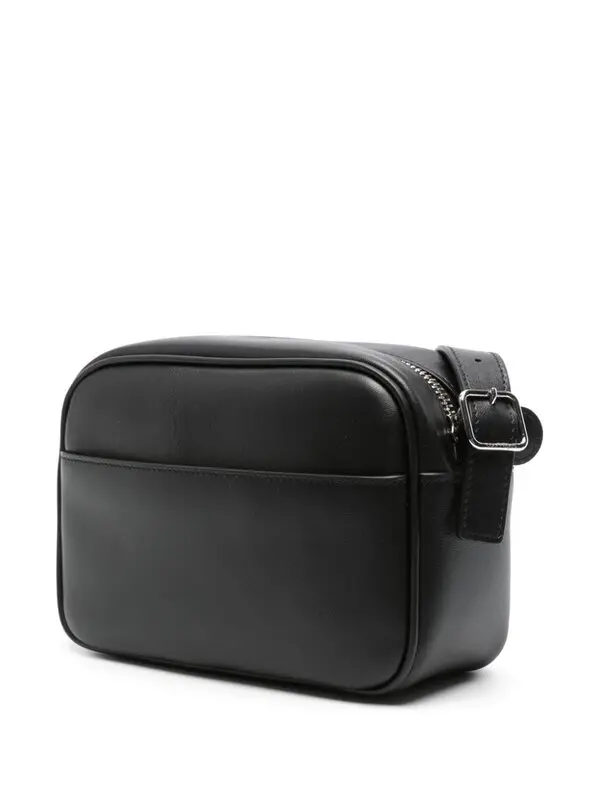 COURREGES Reedition Leather Shoulder Bag - Black