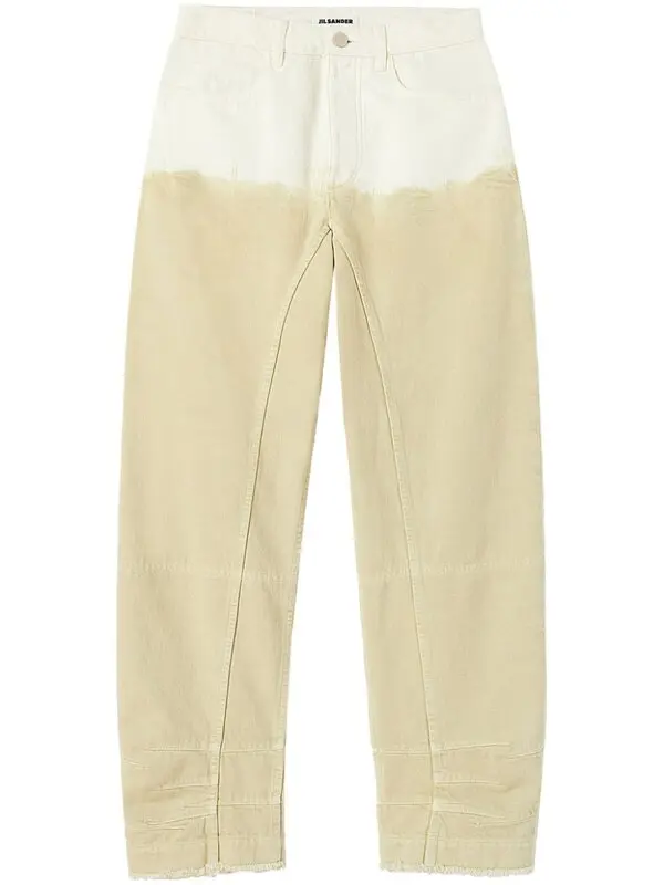 JIL SANDER Two-tone Wide-leg Jeans
