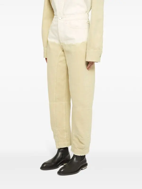 JIL SANDER Two-tone Wide-leg Jeans