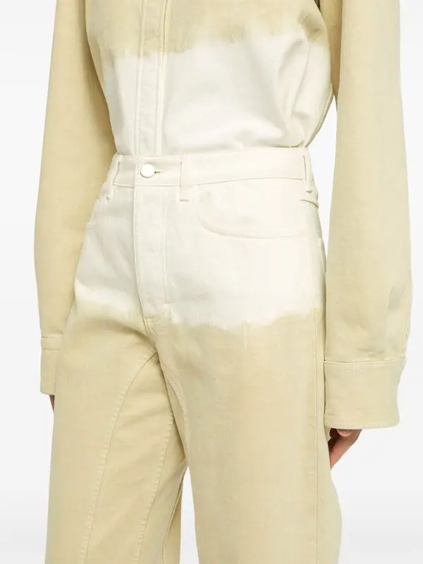 JIL SANDER Two-tone Wide-leg Jeans