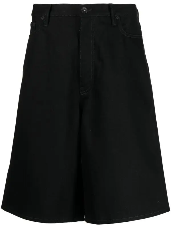 Off-White Logo-print Knee-length Shorts
