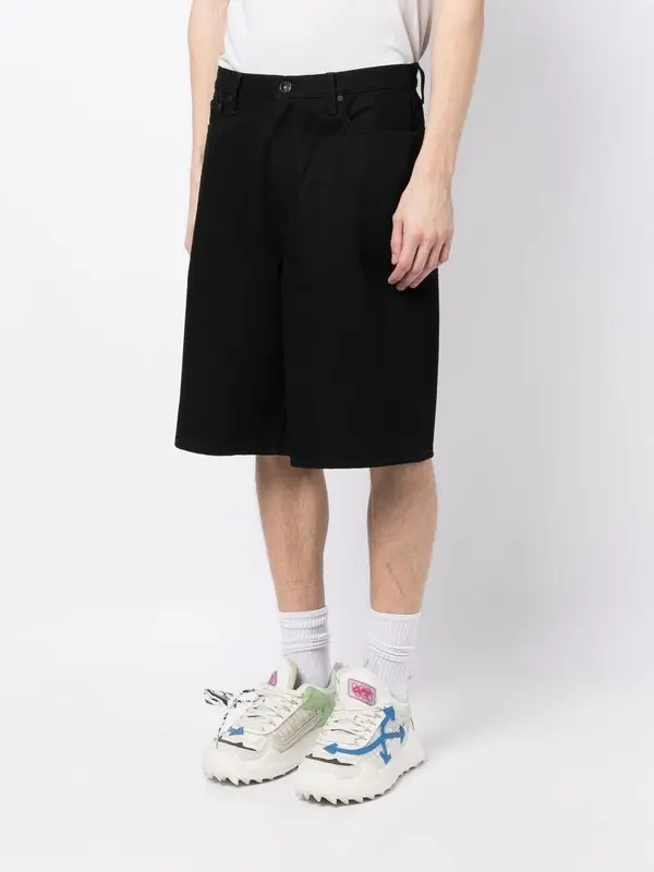 Off-White Logo-print Knee-length Shorts