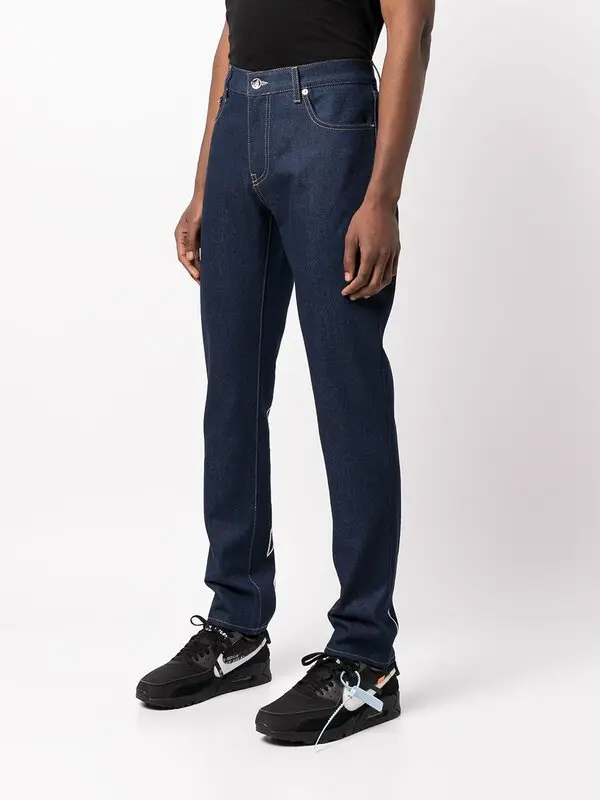 Off-White Diag Slim-fit Jeans - Blue