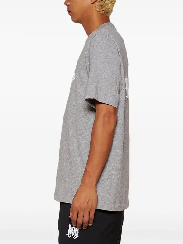 Amiri Logo-print Cotton T-shirt - Grey