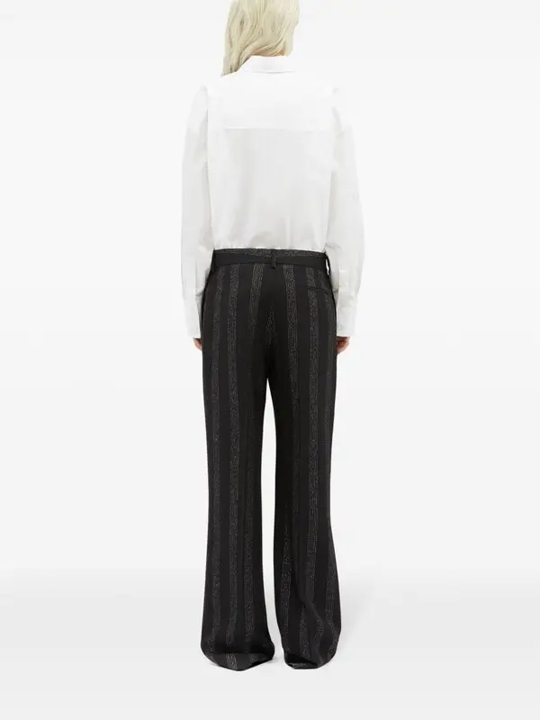 MSGM Striped Wide-leg Trousers